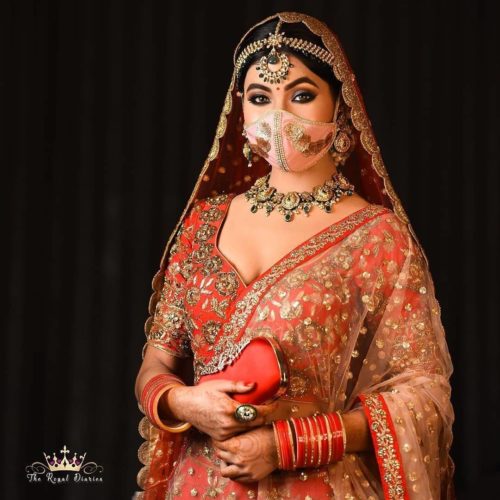 Trending Wedding Face Masks Slayed By Indian Brides & Grooms! - Wish N Wed