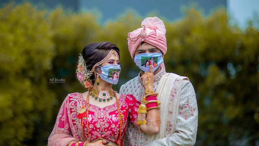 Trending Wedding Face Masks Slayed By Indian Brides & Grooms! - Wish N Wed