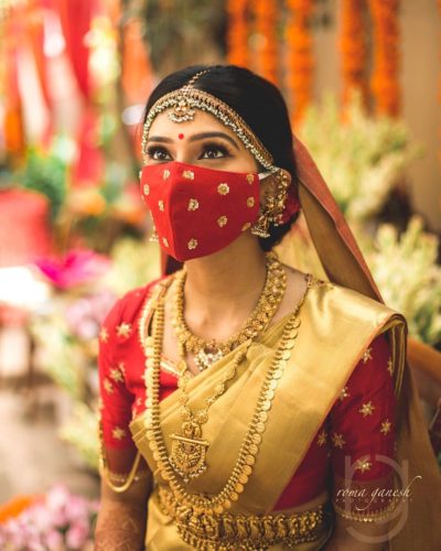Trending Wedding Face Masks Slayed By Indian Brides & Grooms! - Wish N Wed