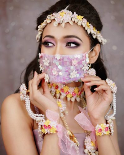 Trending Wedding Face Masks Slayed By Indian Brides & Grooms! - Wish N Wed
