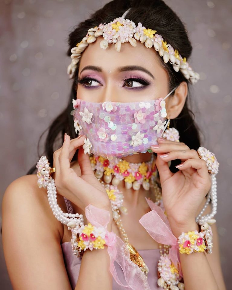 Trending Wedding Face Masks Slayed By Indian Brides & Grooms! - Wish N Wed