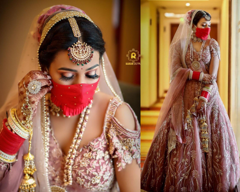 Trending Wedding Face Masks Slayed By Indian Brides & Grooms! - Wish N Wed