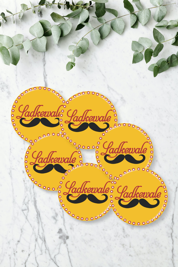 10+ Coolest & Trending Wedding Badges Designs To Set New Trends in 2023 ...