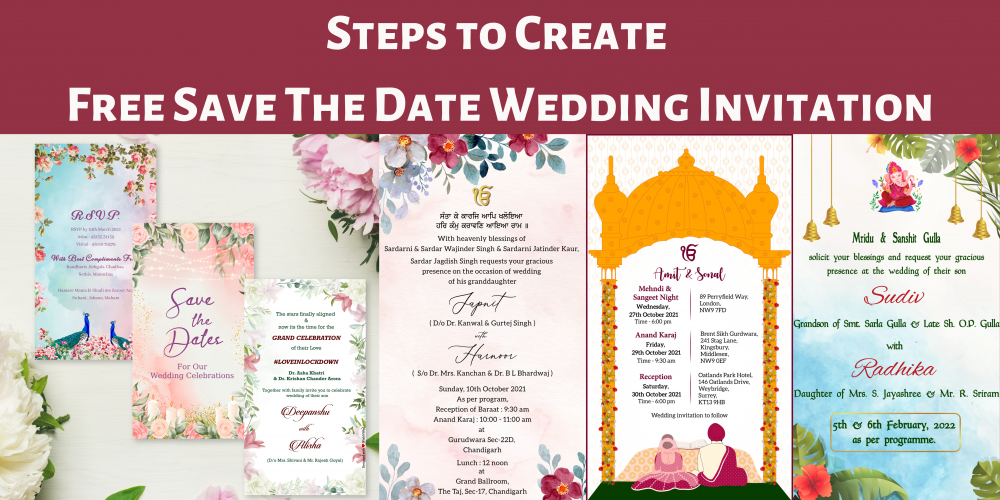 Steps to Create Free Wedding Invitation Online - Wish N Wed