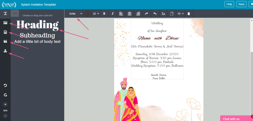 Steps to Create Free Wedding Invitation Online - Wish N Wed