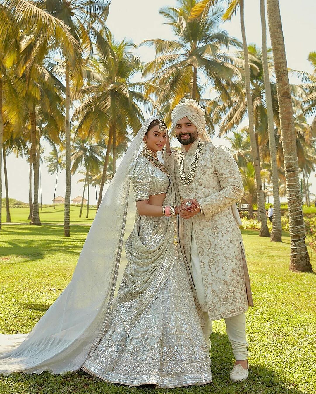 Rakul Preet Singh Anand Karaj Look In Ivory Lehenga Has Our Heart! - Wish N Wed