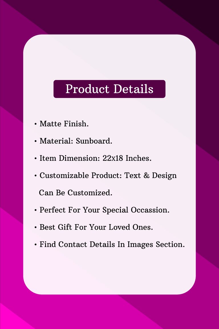 Indian Wedding Welcome Board | Size 18 x 22 Inches | Wedding Boards ...